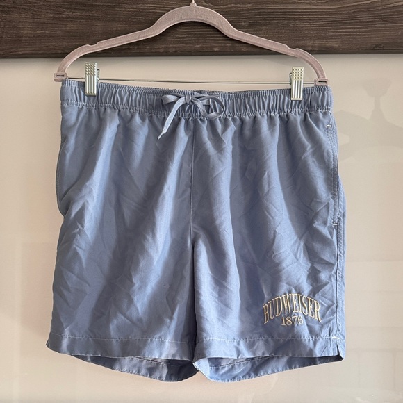 Budweiser | Swim | Budweiser Light Blue Swim Trunks | Poshmark